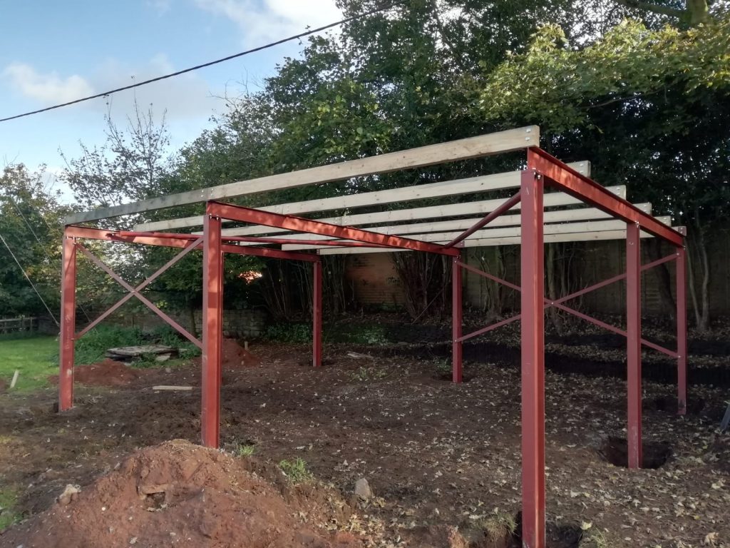 Shed with Steel Frame
