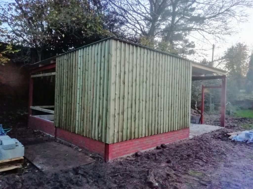 Shed with Steel Frame